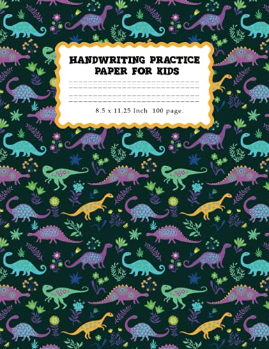 Hand writing Practice Paper For Kids: handwriting practice paper ...