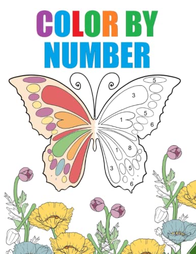 Adult Color By Number Coloring Book: Large Print Color By Numbers For ...