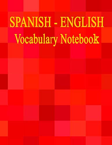 Spanish Vocabulary Notebook: Split page layout-language learning Book ...