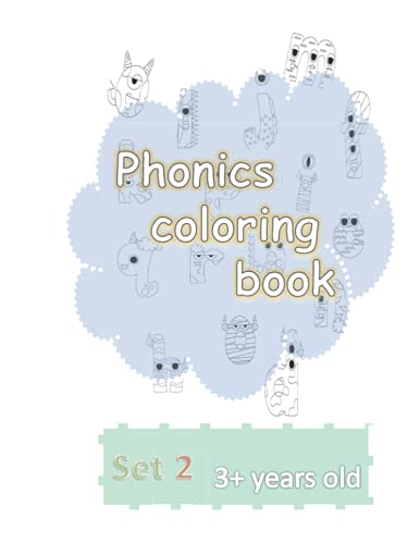 phonics coloring book: (letters) phonics coloring book set 2 of jolly ...