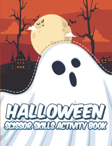 Halloween Scissor Skills Activity Book For Kids: A Spooky Halloween ...