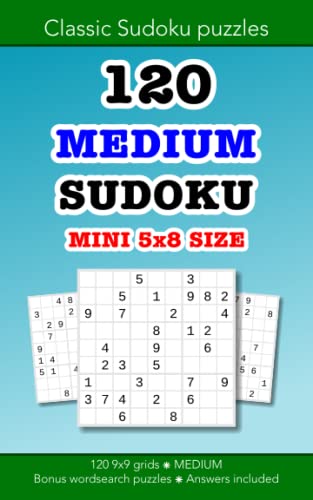 120 MEDIUM Sudoku MINI 5x8 size: Education resources by Bounce Learning ...
