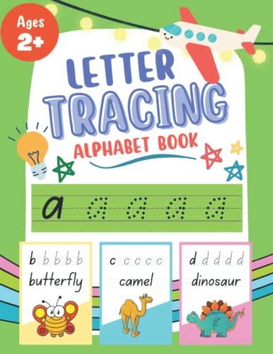 Letter Tracing Alphabet Book First Writing Workbook For Kids Children 2 ...