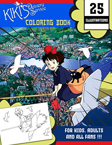 Kikis Delivery Service Coloring Book: Coloring Book With Unofficial ...