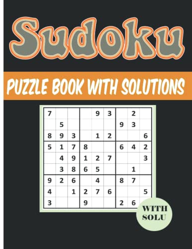 Large Print Sudoku puzzle book with Solutions for Adults: Large Print ...
