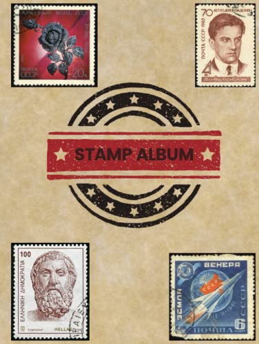 Stamp Album: Stamp collecting designed for attaching, sticking or ...
