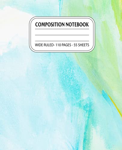 Marble Composition Notebook Wide Ruled: White Pink Marble Abstract ...