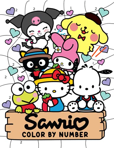 Sanrio Color By Number: A Fascinating Book Will Help You Get To Know ...