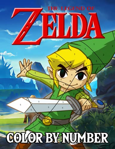 The Legend Of Zelda Color By Number: A Fascinating Book Will Help You ...