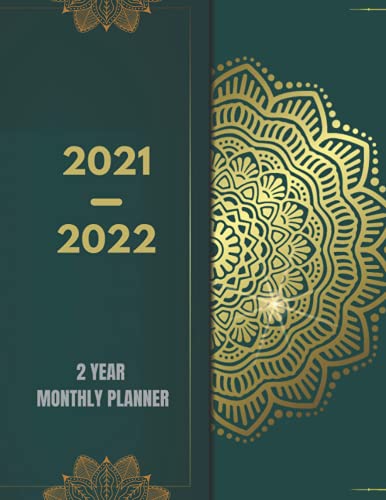 2021-2022 Two Year Planner: 24 Months Calendar, 2 Year Appointment ...