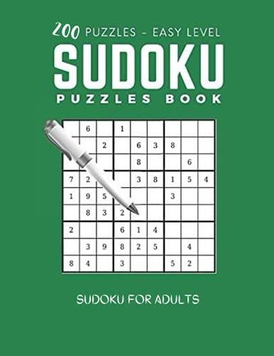 200 Easy Sudoku Puzzles with Solutions: Sudoku puzzle book for adults ...