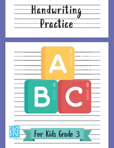 Handwriting Practice for Kids Grade 3: English Alphabet Writing ...