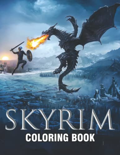 Skyrim Coloring Book: Perfect Pages For Teens And Adults With Adorable ...