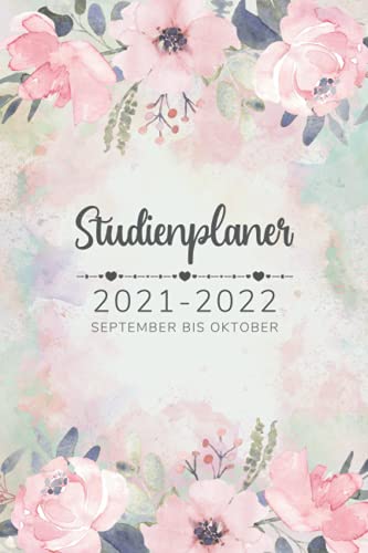 2021/2022 Studienplaner: Uniplaner von September 2021 bis Oktober 2022 ...