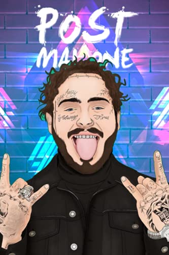 Post Malone Notebook: Post Malone Notebook White Paper Blank Journal ...