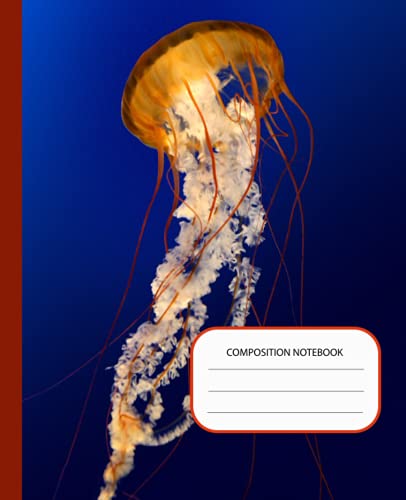 Composition Notebook Wild Animals: Jellyfish | Méduse | Wide Ruled ...