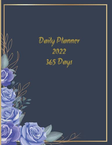 Daily Planner 2022 -365 Days: One Page Per Day| Beautiful hand-drawing ...