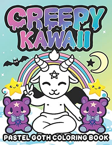 Creepy Kawaii Pastel Goth coloring book: Adult gothic coloring book ...