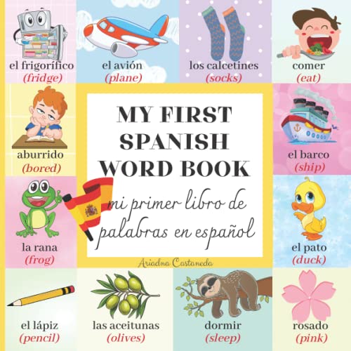My First Spanish Word Book: Picture Dictionary For Kids to Learn ...