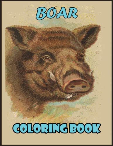 Wild Boar: Easy Wild Boar Coloring Books For Kids And Adults Relaxing ...