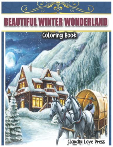 Beautiful Winter Wonderland Coloring Book: An Adult Winter Wonderland ...