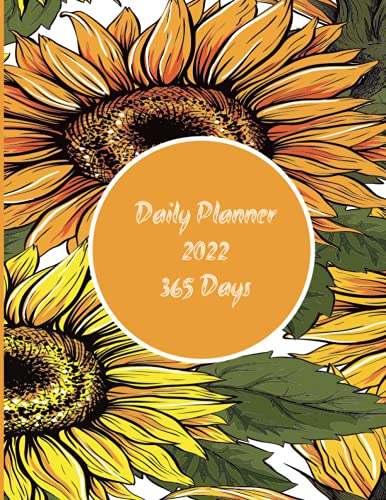 Daily Planner 2022 -365 Days: One Page Per Day| Beautiful hand-drawing ...