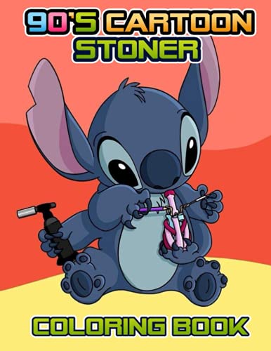 90s Cartoon Stoner Coloring Book For Adults: 90s Cartoon Wonderful ...