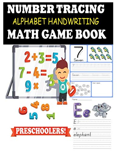NUMBER TRACING ALPHABET HANDWRITING MATH GAME BOOK FOR PRESCHOOLERS ...