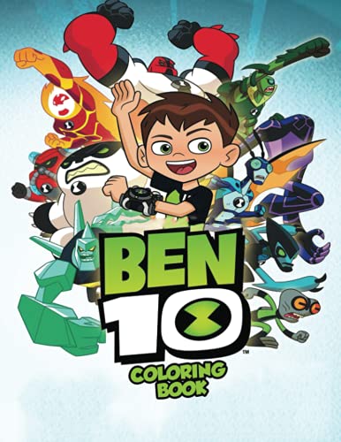 Ben 10 Coloring Book: High Quality Coloring Book For Kids And Adults ...