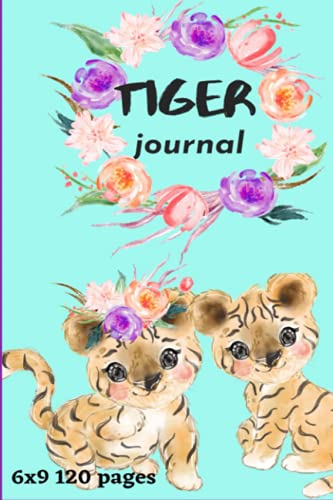Tiger Journal: Planner, Diary, Lined College Ruled Paper, Matte Finish ...