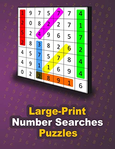 Large-Print Number Search Puzzles: Fantastic Number Search Puzzle Book ...