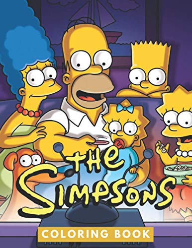 The Simpsons Coloring Book: JUMBO Coloring Book For Kids | Ages 2-13 ...