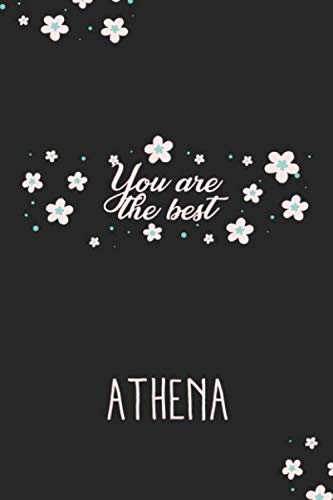 Athena You Are The Best: College ruled composition notebook to take ...