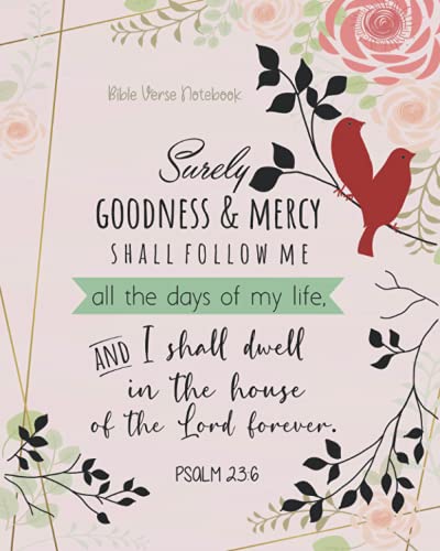 Bible Verse Notebook: Christian Floral Notebook Wide Ruled College ...