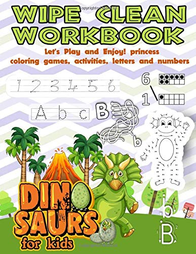 Wipe Clean Workbook Let's Play and Enjoy! princess coloring games ...