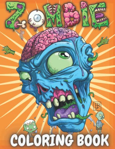 Zombie Coloring Book: Halloween Zombies Coloring Book For for Adults ...
