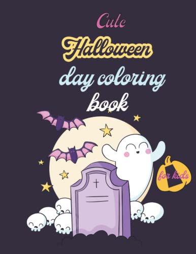 Cute Halloween coloring book for kids: Easy And Fun Coloring Pages For ...