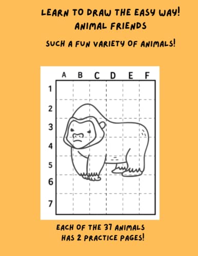 LEARN TO DRAW THE EASY WAY! ANIMAL FRIENDS: SUCH A FUN VARIETY OF ...