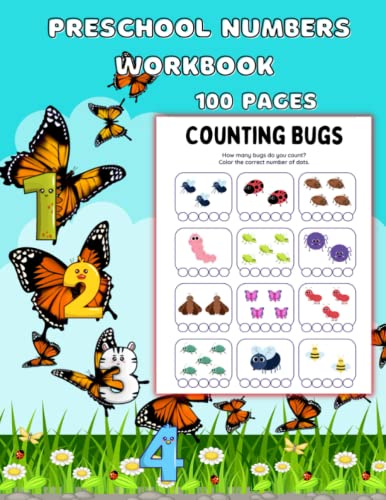 Preschool Numbers Workbook: Number Workbooks for Preschoolers ...