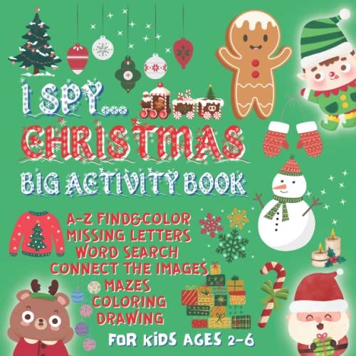 I Spy Christmas: Big Christmas Activity Book for Kids | A-Z Find ...