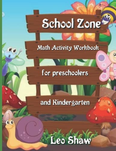 School Zone: Math Activity Workbook for preschoolers and Kindergarten ...