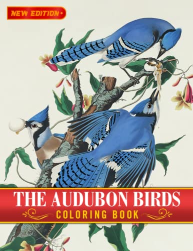 The Audubon Birds Coloring Book: 30+ Coloring Book For Adults, Adults ...