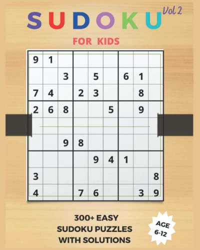 Large Print Interesting Easy Sudoku for kids Ages 6-12: Vol 2 By Chris ...