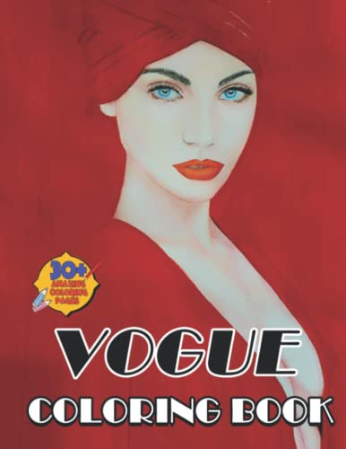 Vogue Coloring Book: Adult Coloring Books Vogue With 50+ Beautiful ...