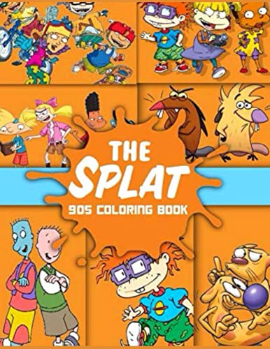 90s Nickelodeon The Splat Coloring Book: 90s Nickelodeon The Splat ...