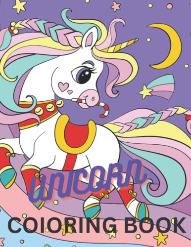 UNICORN COLORING BOOK: FUN & CUTE COLORING BOOK FOR KIDS AGES 4-8 ...