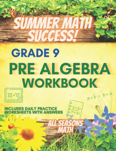 Summer Math Success: Pre Algebra Workbook Grade 9: 9th Grade Algebra ...