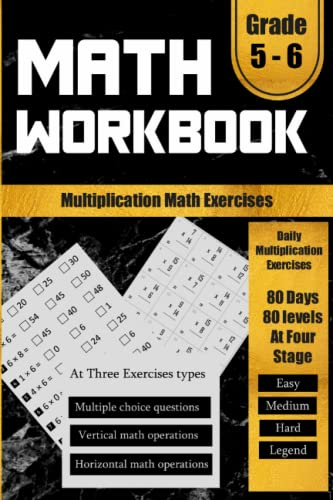 5th and 6th Grade Math Workbook: Math Drills Multiplication, Daily Mat ...