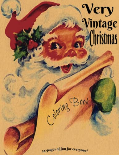 Very Vintage Christmas Coloring Book: 24-page Vintage Christmas ...