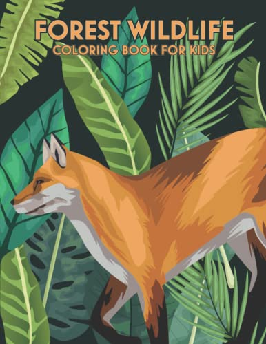 Forest Wildlife Coloring Book For Kids: Unique Designs Most Beautiful ...